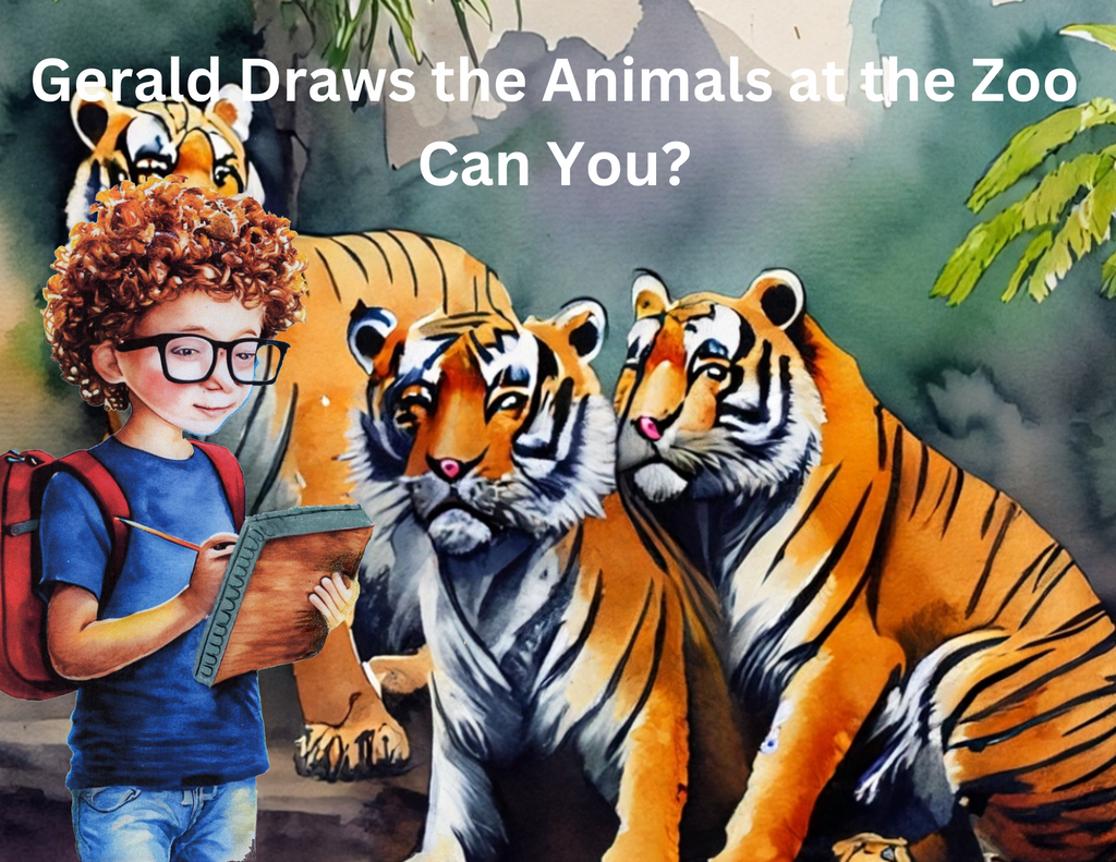 Gerald Draws the Animals at the Zoo, Can You? – Jerry Winick